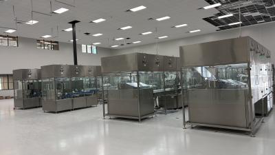 China PLC Bus Control Animal Vaccine Filling Line with 316L Piston Cylinder and ±0.5~2% Filling Accuracy for sale