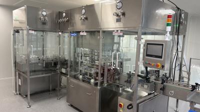 China Servo Motor Controlled Media Filling Machine with Inline Weight Checking and Drip-proof Design for Cellular Culturing Medium for sale