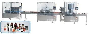 China 30ml Syrup Filling Machine Capping And Labeling Production Line for sale