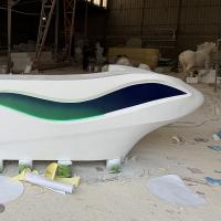 China Customized Outdoor FRP Airplane Statue Fiberglass Garden Park & Green Landscape Floor Ornament For Decoration for sale