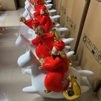 China Fiberglass God Of Wealth Frp Sculpture Indoor Business Decor Ornament for sale