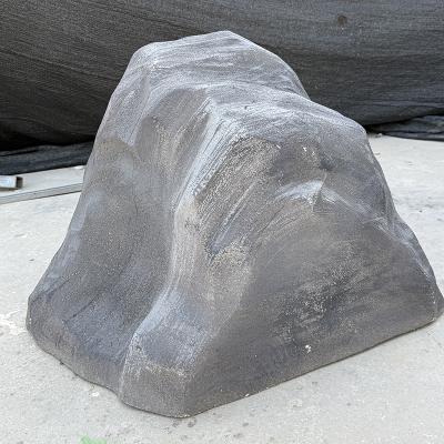 China Fiberglass Simulation FRP Fake Stone Rock Sculptures Outdoor Garden Landscape Ornament for sale