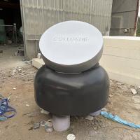 China Giant FRP Cosmetic Jar Art Installation Sculpture Fiberglass Oversized Cream Container Model for sale