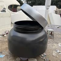 China Giant FRP Cosmetic Jar Art Installation Sculpture Fiberglass Oversized Cream Container Model for sale
