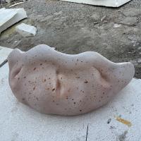China Simulated Dumpling FRP Statues Fiberglass Giant Food Landscape Ornament for sale