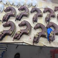 China 3D Printing Bronze Horse Head Sculpture Morin Khuur Sculpture for sale