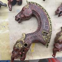 China 3D Printing Bronze Horse Head Sculpture Morin Khuur Sculpture for sale