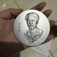 China Round Relief Commemorative 3d Printed Sculpture Medal Gold Portrait Souvenir Badge for sale