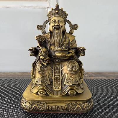 China 3D Printing God Of Wealth Statue Imitation Bronze Fortune Deity Sculpture for sale