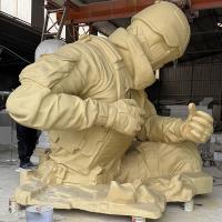 China 3D Printing Giant Game Character Statue Weilong Tactical Soldier Sculpture Ornament for sale