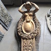 China European Four Seasons Sandstone Goddess Statue Outdoor Landscape Winged Lady Statue for sale