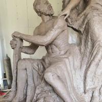 China European Neoclassical Group Sandstone Sculptures For Sale Johannes Benk Artwork for sale