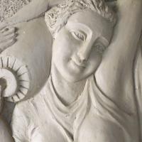China European Lady Grape sandstone statues for sale Harvest Relief Wall Panel for sale