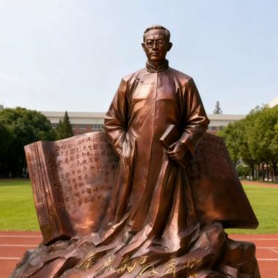 China Educator Tao Xingzhi Chinese Historical Figure Statues For Museum for sale