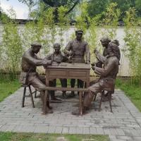 China Chinese Revolutionary History Bronze Sculpture Group Character Statue for sale