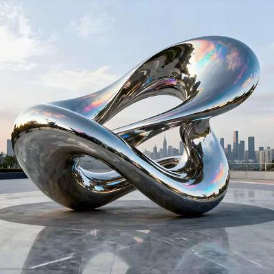 China Outdoor Landscape Art  Modern Stainless Steel Sculpture Abstract Metal Sculpture for sale