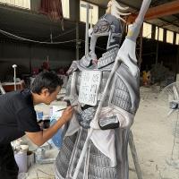 China Amusement Park Landscape Sculpture FRP Interactive Photo Cutout Display Statue for sale