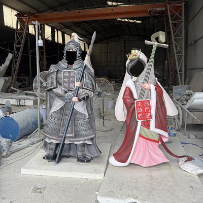 China Amusement Park Landscape Sculpture FRP Interactive Photo Cutout Display Statue for sale