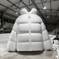 China FRP Giant Down Jacket Landscape Sculpture Commercial Display Prop for sale