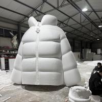 China FRP Giant Down Jacket Landscape Sculpture Commercial Display Prop for sale
