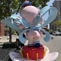China Chinese Style Cartoon Character Landscape Statue Matte Anti UV for sale