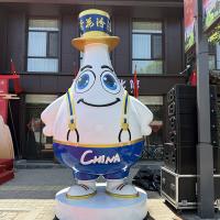 China Liquor Theme Landscape Sculpture 3D Cartoon Mascot Statue for sale