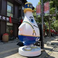 China Liquor Theme Landscape Sculpture 3D Cartoon Mascot Statue for sale