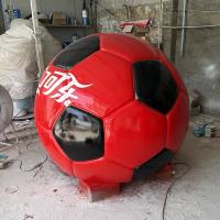 China Giant Branded Football Sculpture  FRP + galvanized steel for Exhibition Mall Stadium for sale