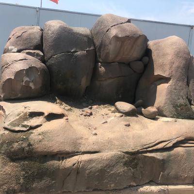 China Rain Proof Garden Sculpture FRP Simulated Rockery Landscape Ornament for sale