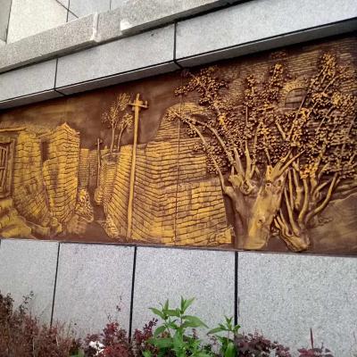 China Garden Outdoor Wall Sculpture Custom Cultural Relief Wall Mural for sale