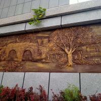 China Garden Outdoor Wall Sculpture Custom Cultural Relief Wall Mural for sale