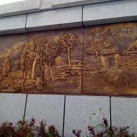 China Outdoor Landscape Garden Wall Mural Sculpture Carved  Antique Painting for sale