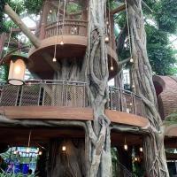 China Custom FRP Simulation Tree House Garden Sculpture Landscape Installation for sale