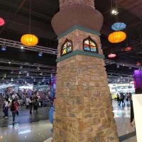 China Theme Park Decorative Garden Decor Statues Tower Model frp sculpture for sale
