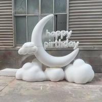 China Decorative Carved 3D Art Sculpture Lightweight EPS Foam Statue For Landscape Display for sale
