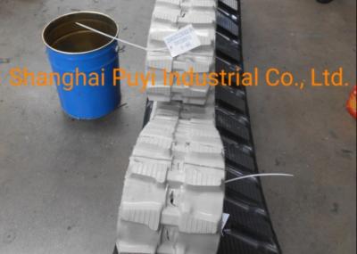 China 200 X 72 X 42 Rubber Track Pads Joint Free For Kubota Kh12 for sale