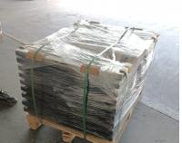China 500mm Wide 171 Pitch Chain On Black Excavator Rubber And Steel Rubber Pads for sale