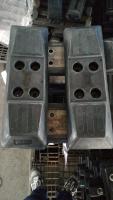 China 500mm Wide 171 Pitch Chain On Black Excavator Rubber And Steel Rubber Pads for sale