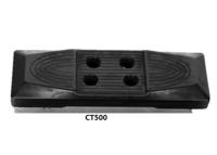 China Black Color Excavator Rubber Pads Noise Reduction For Hitachi EX120 for sale