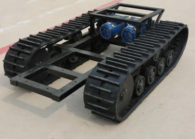 China Large Frameset Rubber Track Undercarriage Black Color For Paver / Dumper for sale