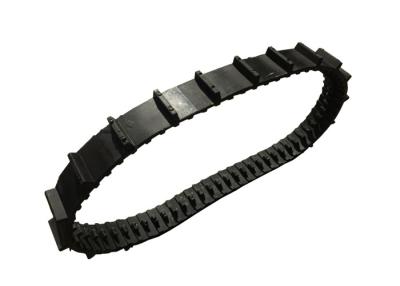 China Black Color Robot Rubber Tracks Contracted Type Design 66 Link Small Size for sale