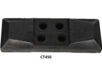 China Smooth Ride Excavator Rubber Pads 450mm For Komatsu / Volvo Constuction Machine for sale