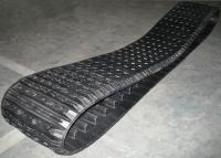 China 51 Link Track Loader Rubber Tracks Black Color With Customized Length for sale