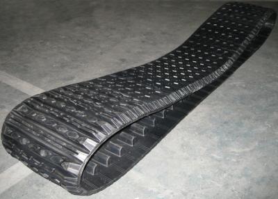 China 51 Link Track Loader Rubber Tracks Black Color With Customized Length for sale