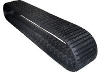 China Black Color Heavy Equipment Rubber Tracks , Anti Corrosion CAT Rubber Tracks for sale