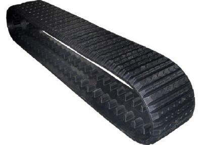 China Black Color Heavy Equipment Rubber Tracks , Anti Corrosion CAT Rubber Tracks for sale
