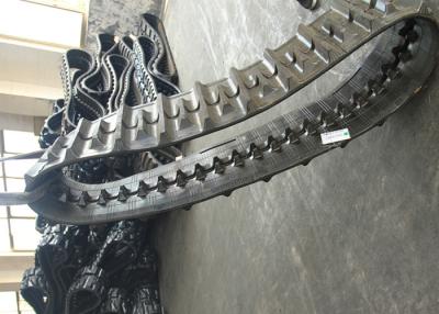 China Black Agricultural Tracks Wear Resistance Custom Rubber Tracks High Speed for sale