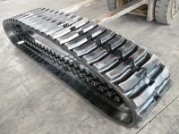 China 420x100x54  Block Tread  Cralwer MX55 Excavator Rubber Track for sale