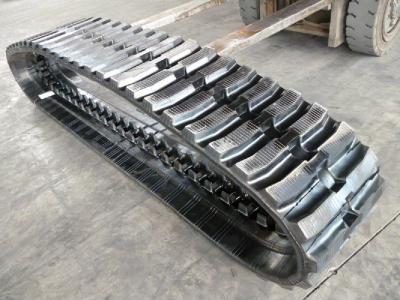 China 420x100x54  Block Tread  Cralwer MX55 Excavator Rubber Track for sale