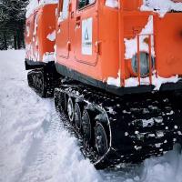 China BV 206 Hagglunds Tracked Snow Vehicles Rubber Tracks 620*90*64 for sale